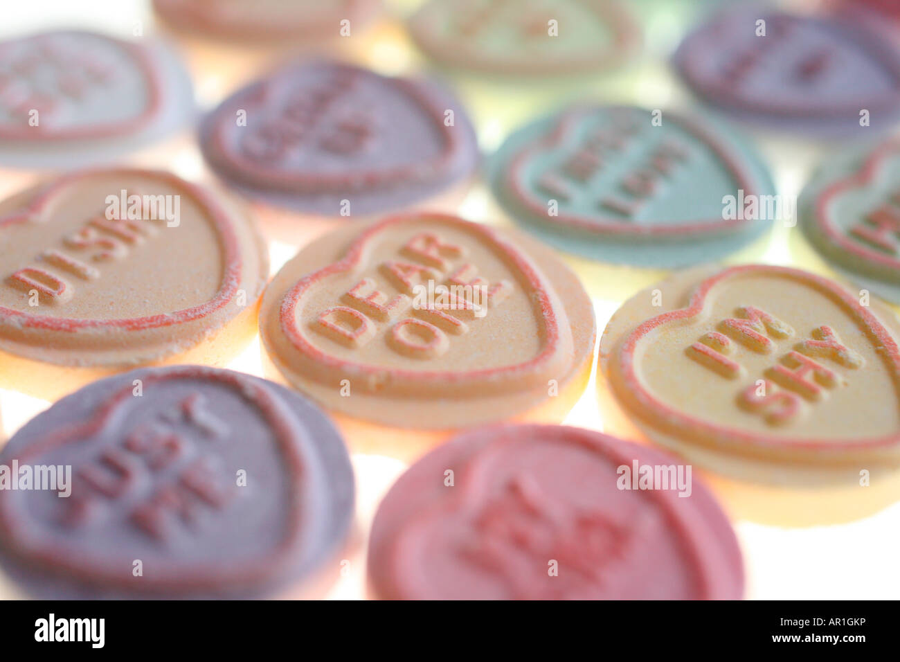 Love Heart sweets Stock Photo - Alamy