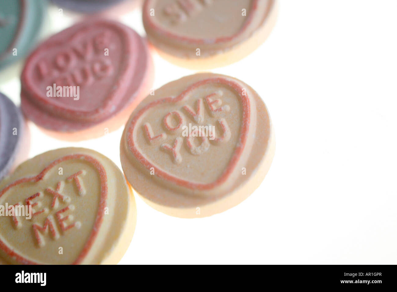 Love You Love Hearts Sweet Stock Photo - Alamy