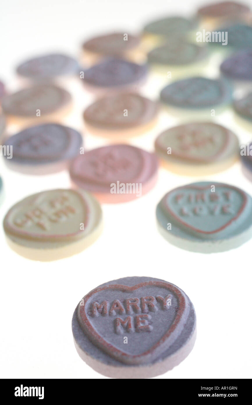 Marry Me LOVE HEARTS Stock Photo - Alamy