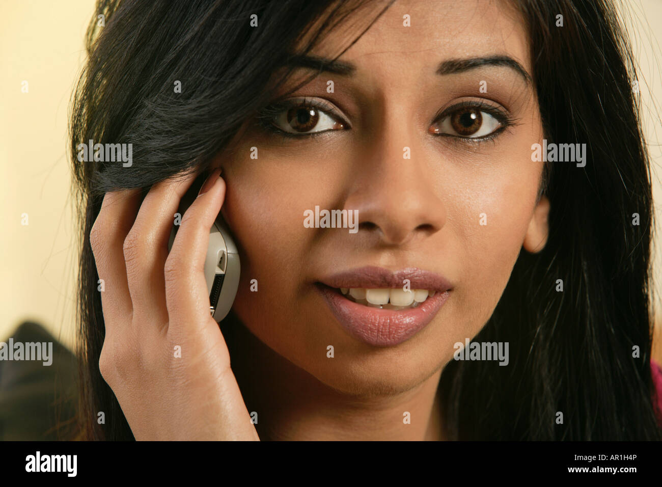 Lady on the phone Stock Photo - Alamy