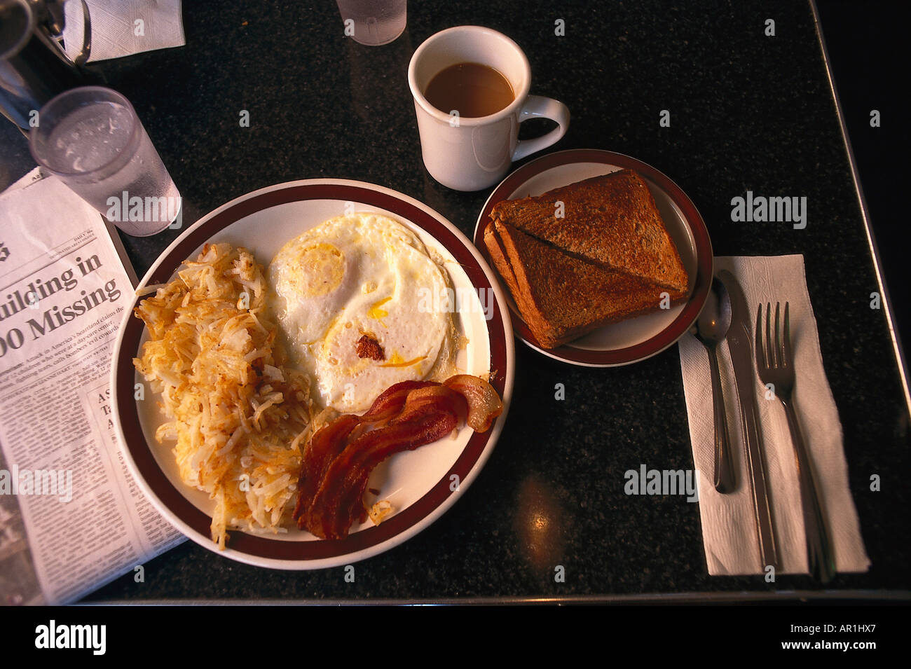 American Breakfast, USA Stock Photo - Alamy