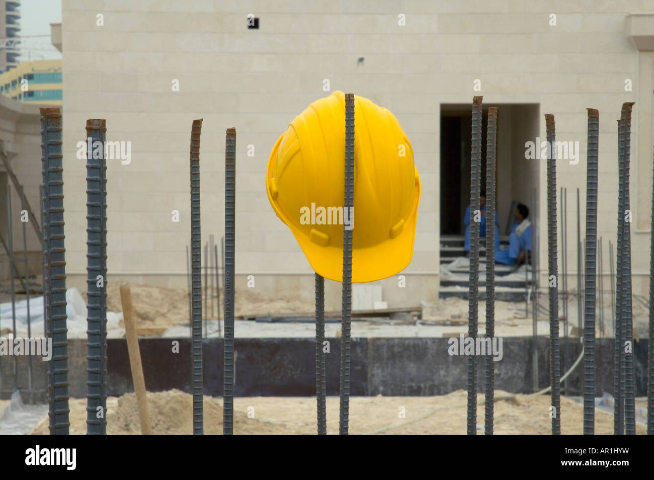 Helmet seen at the construction site Stock Photo - Alamy