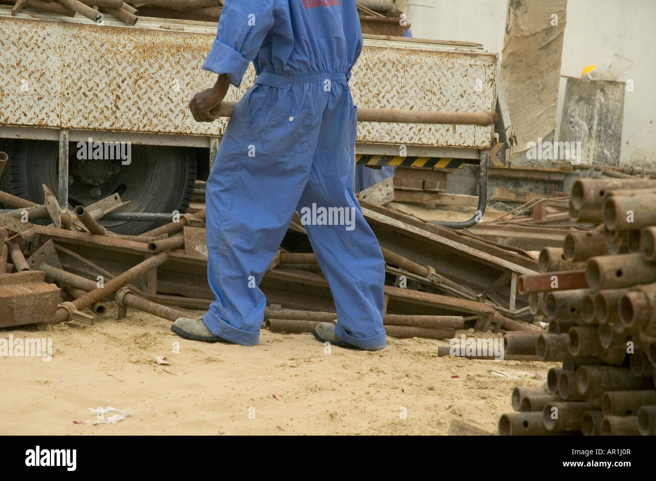 View of the construction workers busy on their work Stock Photo - Alamy
