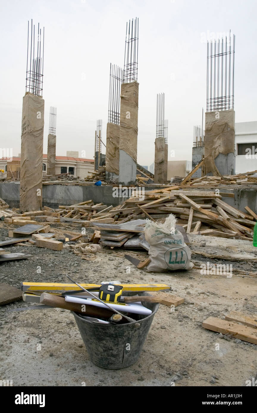 View of the tools seen in construction site Stock Photo - Alamy