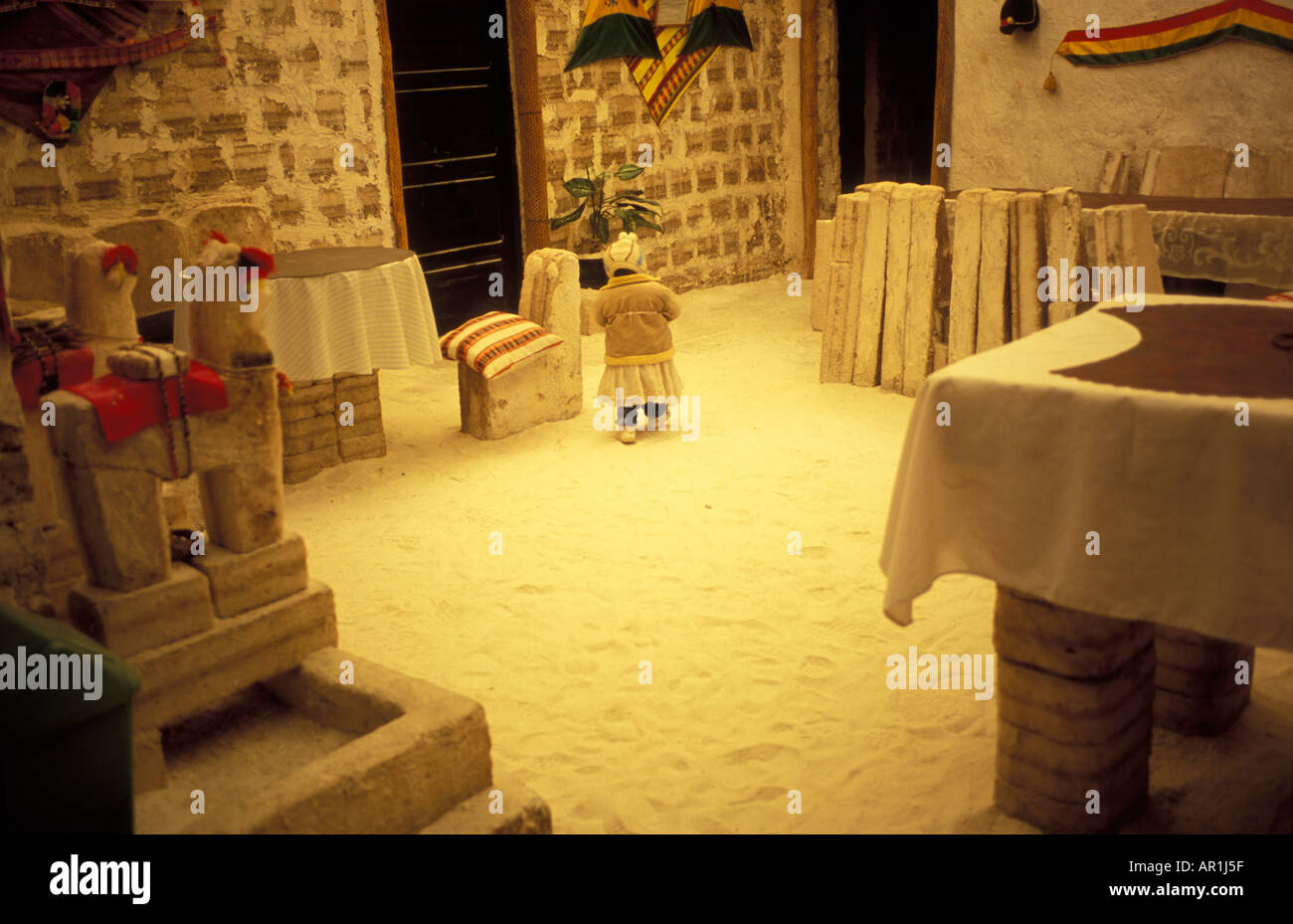 Interior of the Salt hotel Salar de Uyuni Bolivia The largest and ...