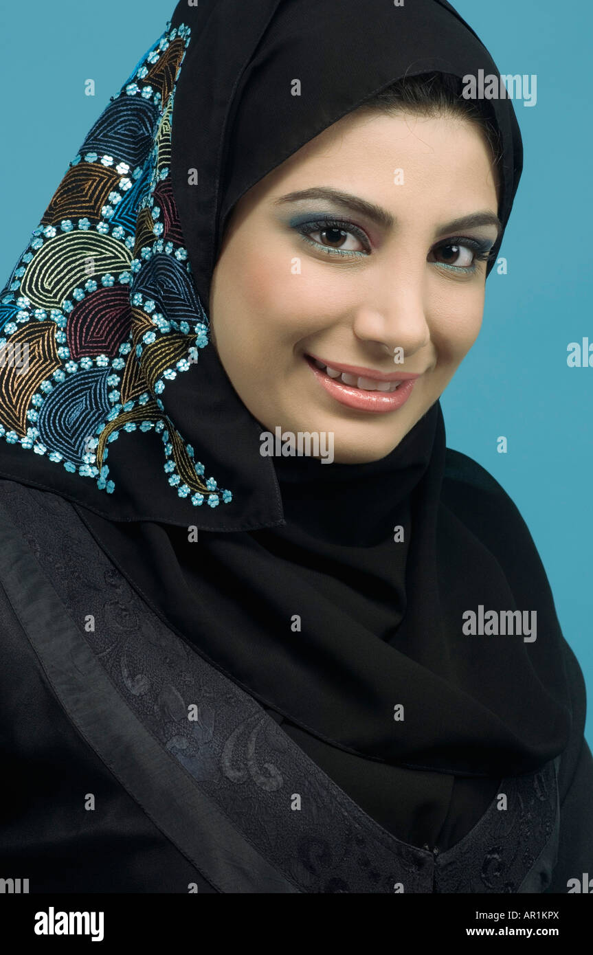 Arab Lady smiling Stock Photo - Alamy