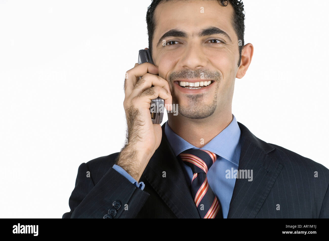 Businessman using cell phone Stock Photo - Alamy
