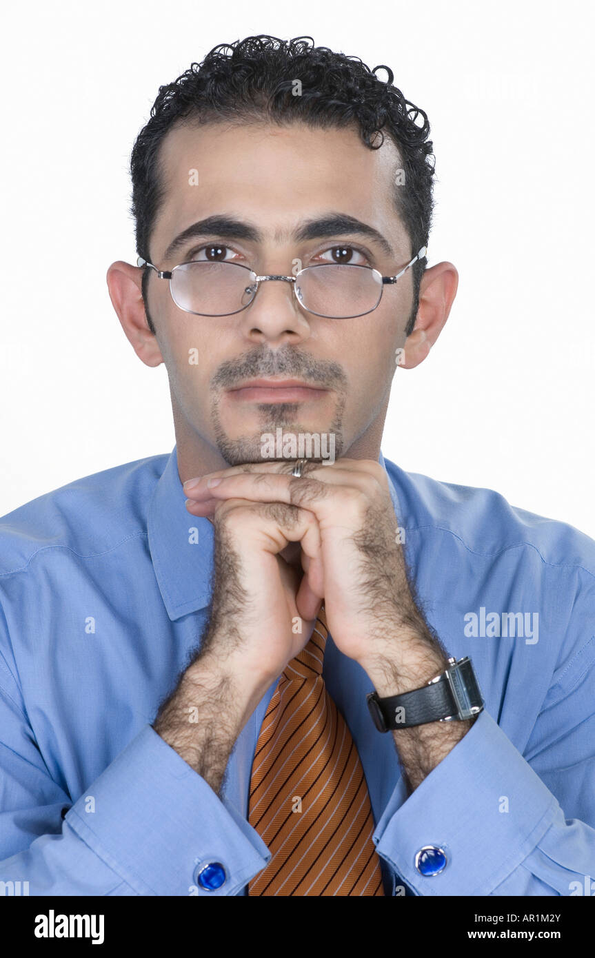 Man wearing glasses Stock Photo - Alamy