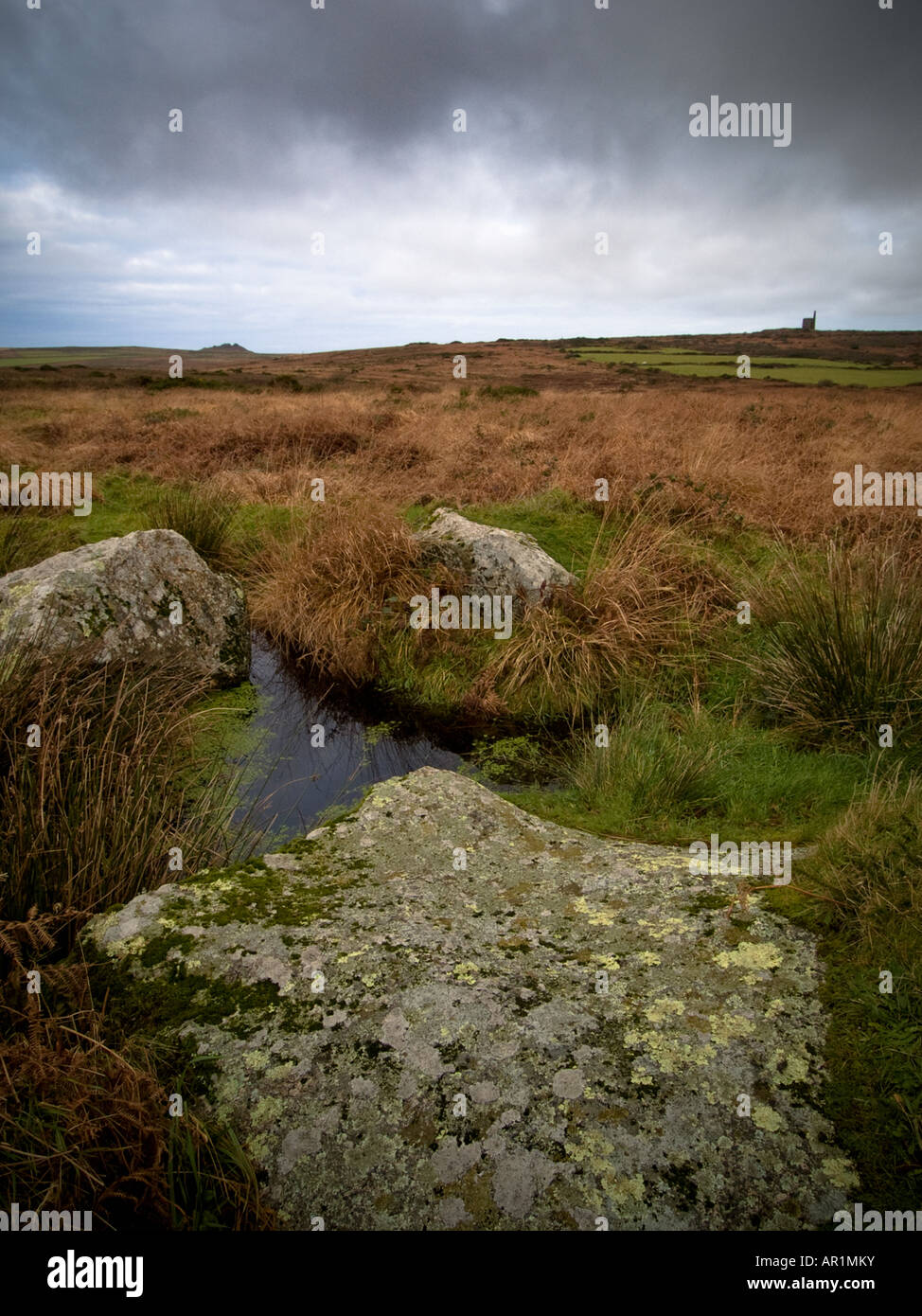 Moorland, nr Ding Dong mine Stock Photo - Alamy
