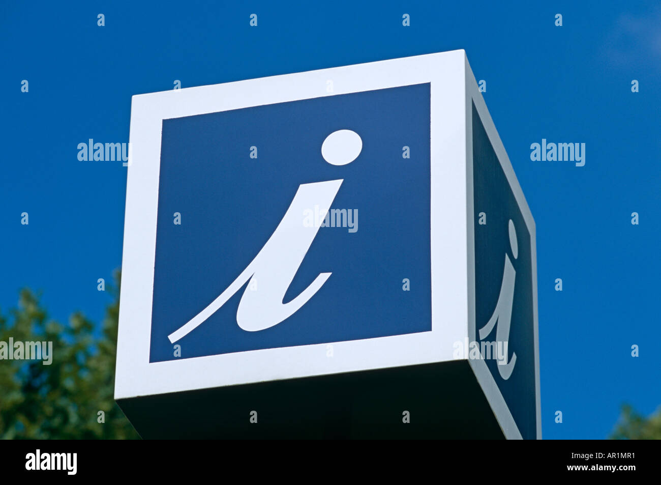 Tourist information office sign Stock Photo - Alamy