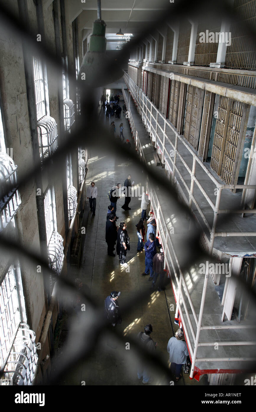 View From Gun Gallery, Alcatraz, San Francisco, California, USA Stock ...