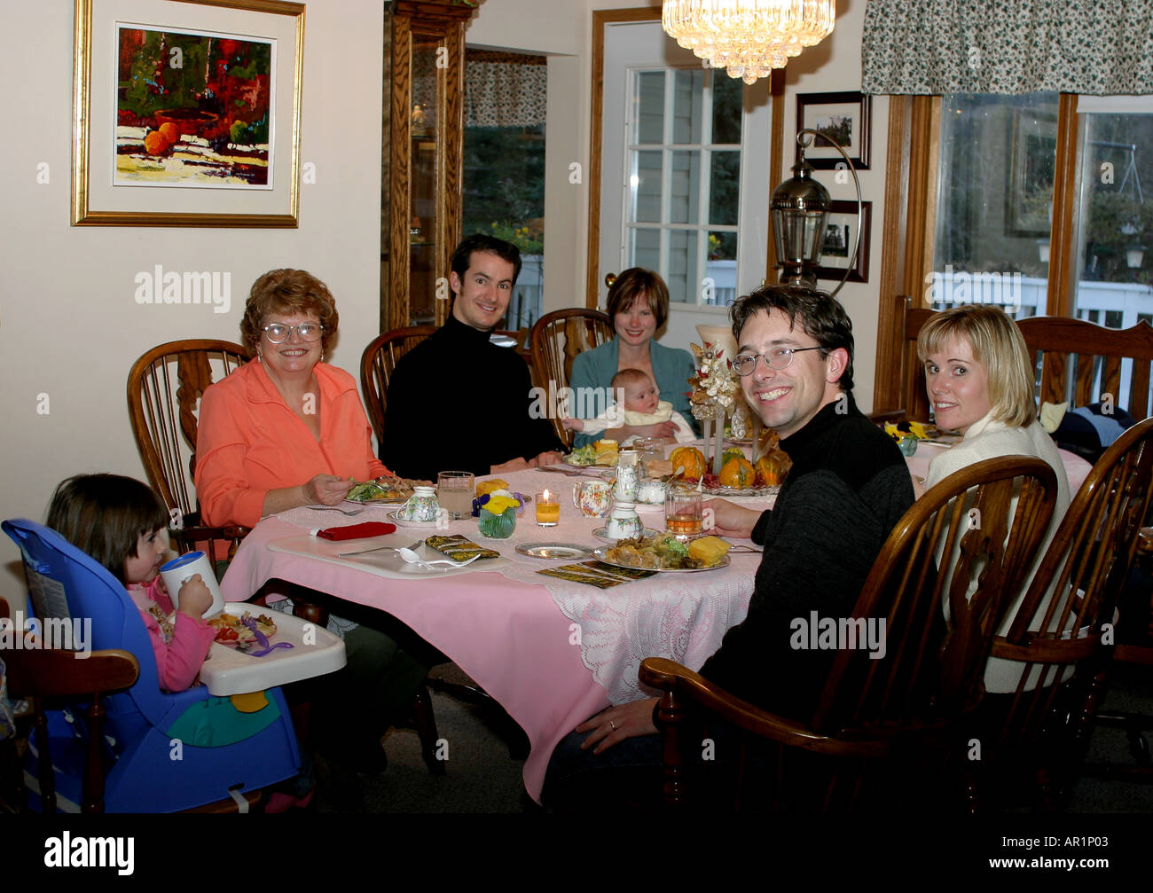 Man family gathering relatives hi-res stock photography and images - Alamy