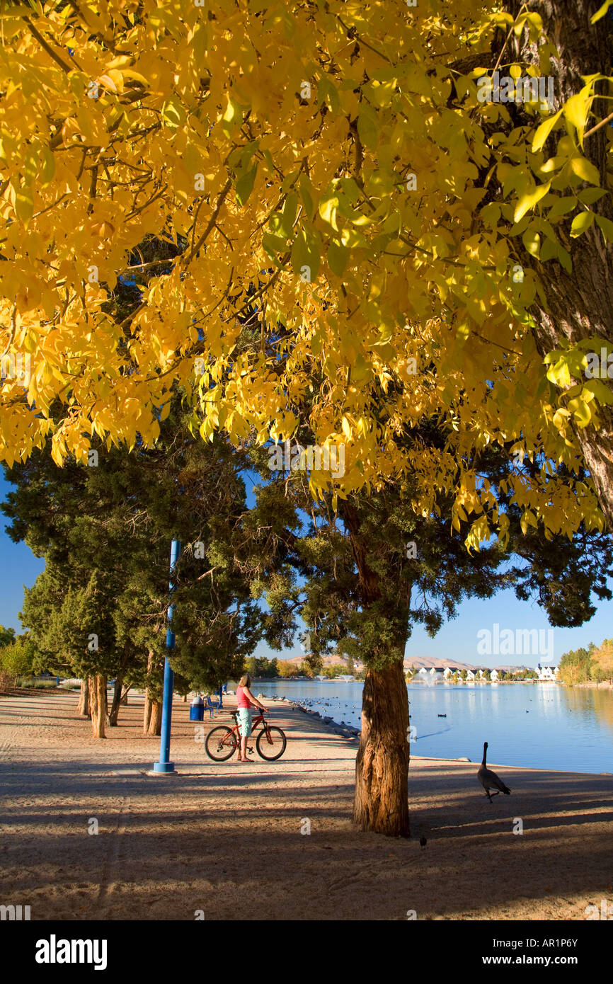 Biking around Virginia Lake Park Reno Nevada Stock Photo - Alamy