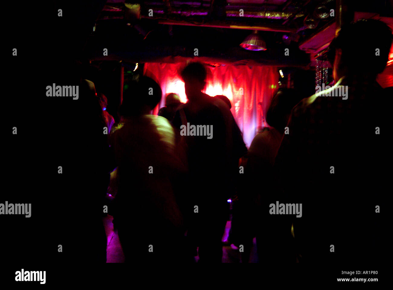 Disco dance audience metro kyoto japan rave hi-res stock photography ...