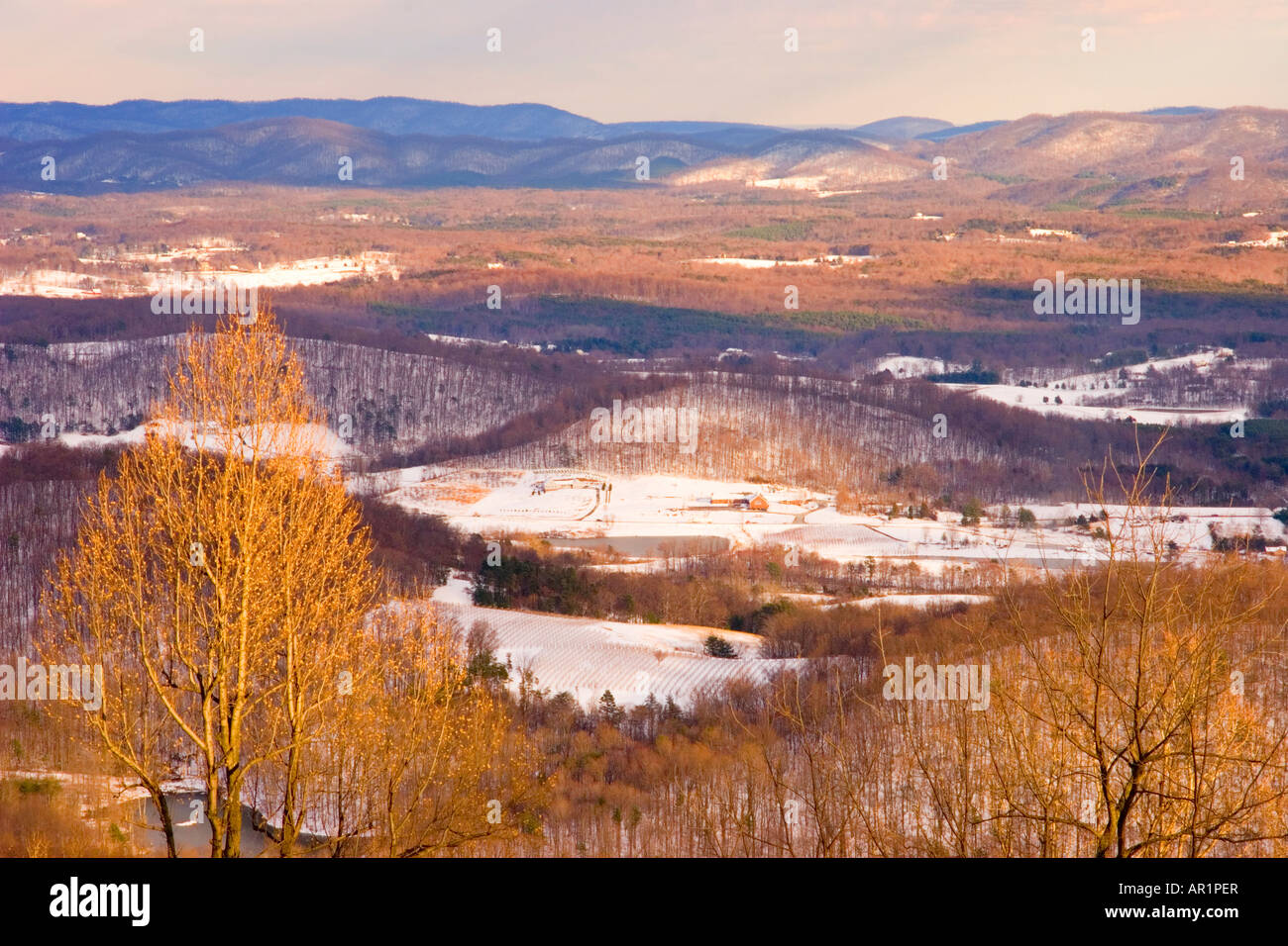 View of Rockfish Valley, Near Waynesboro, Blue Ridge Parkway, Virginia ...