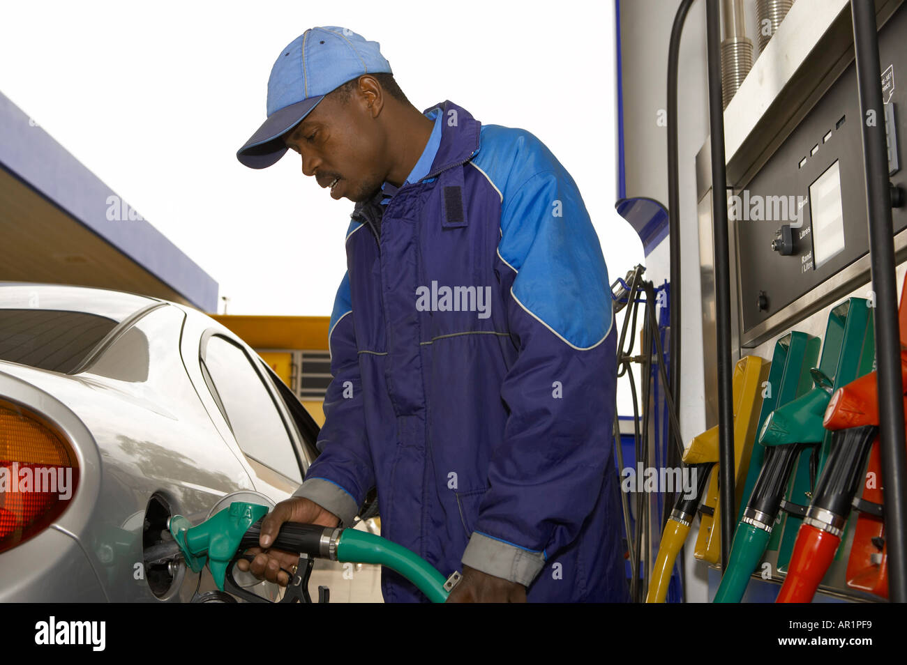 Petrol attendant south africa hi-res stock photography and images - Alamy