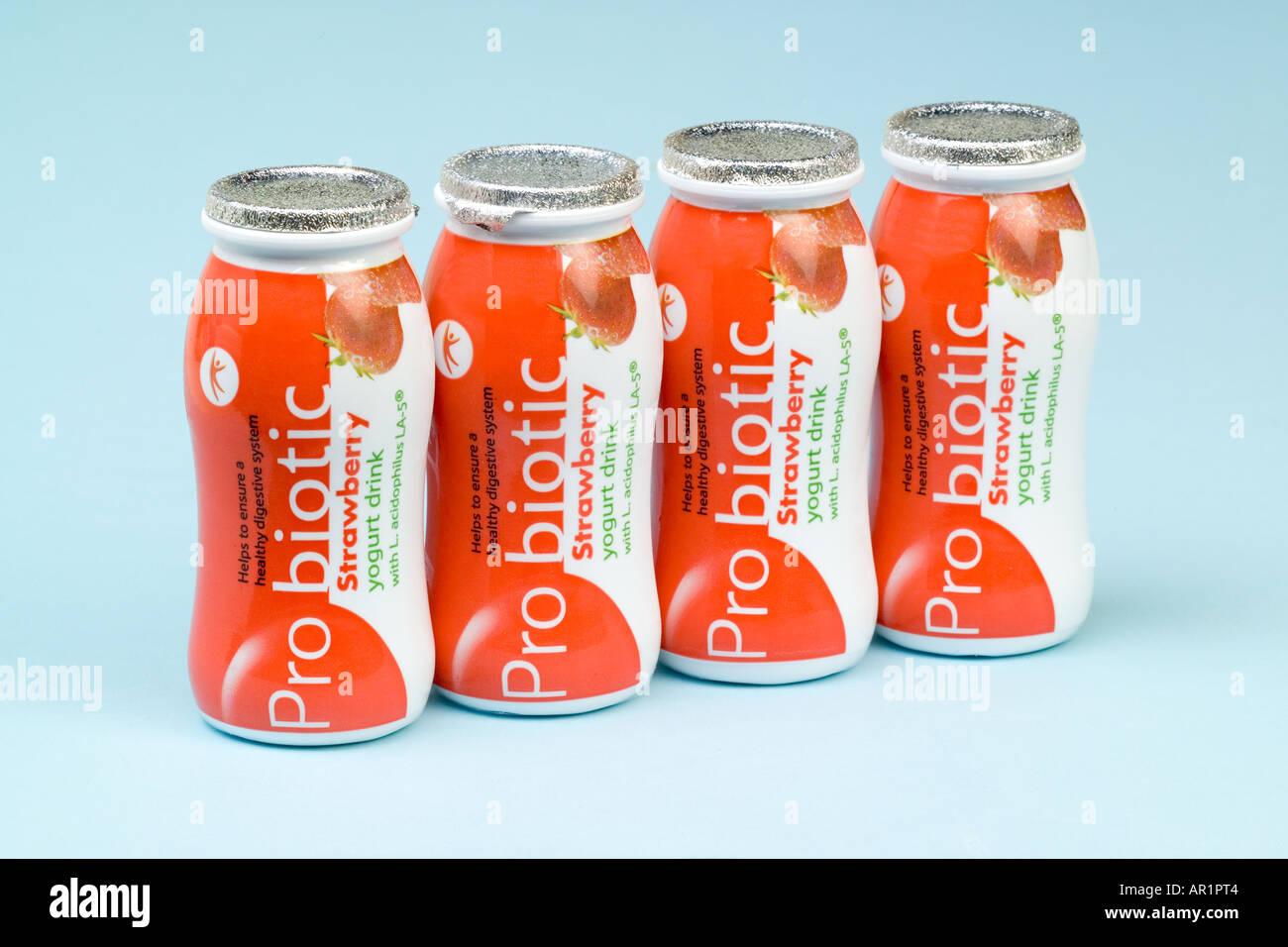 Healthy Strawberry Pro Biotic, Probiotic Yogurt Drink Stock Photo - Alamy