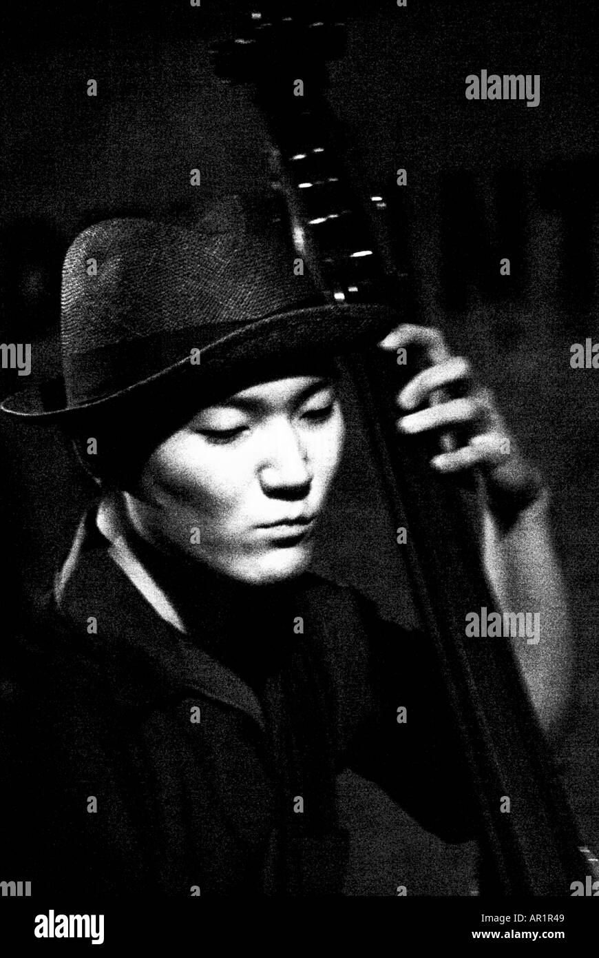 Cafe guitar Black and White Stock Photos & Images - Alamy