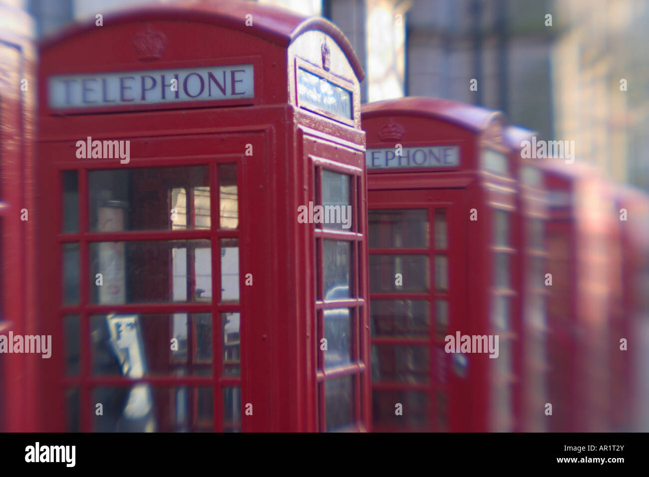 Red Telephone boxes Stock Photo - Alamy