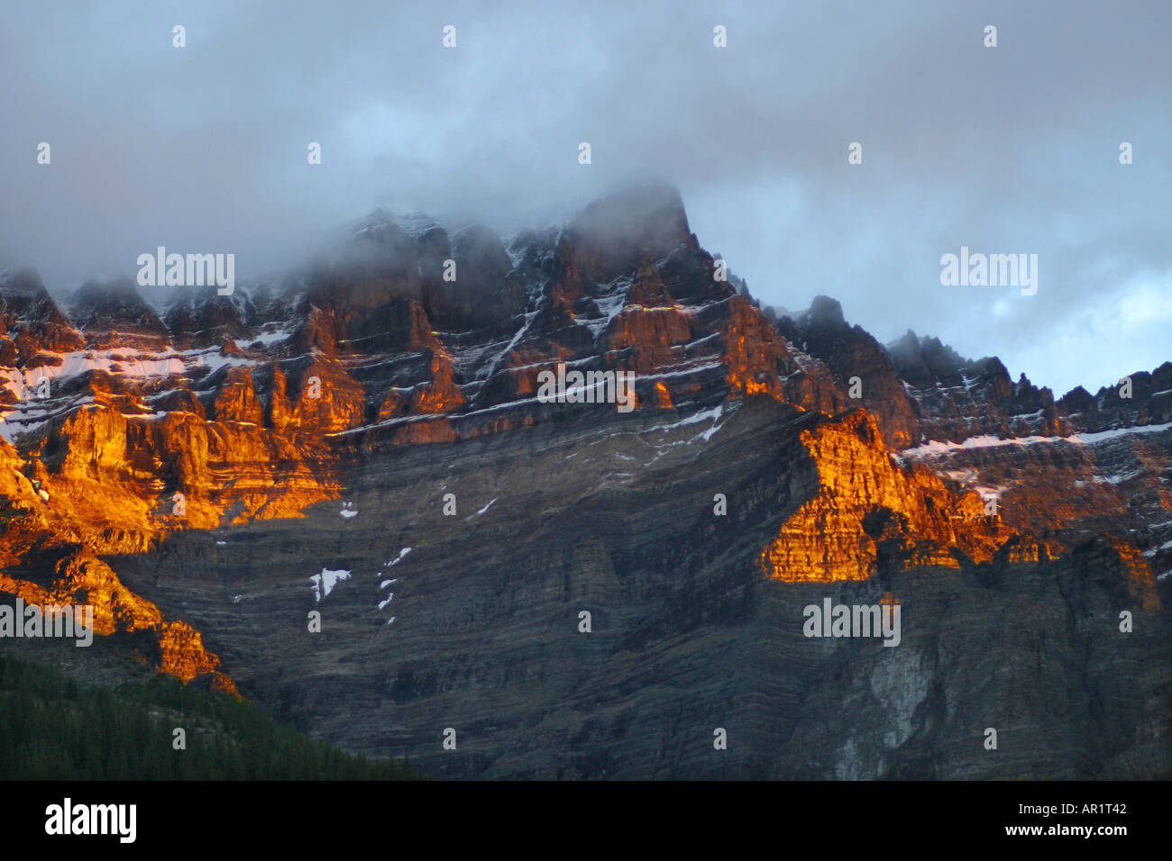 Mountain sunrise Early morning sunrise at Banff National Park, Alberta ...