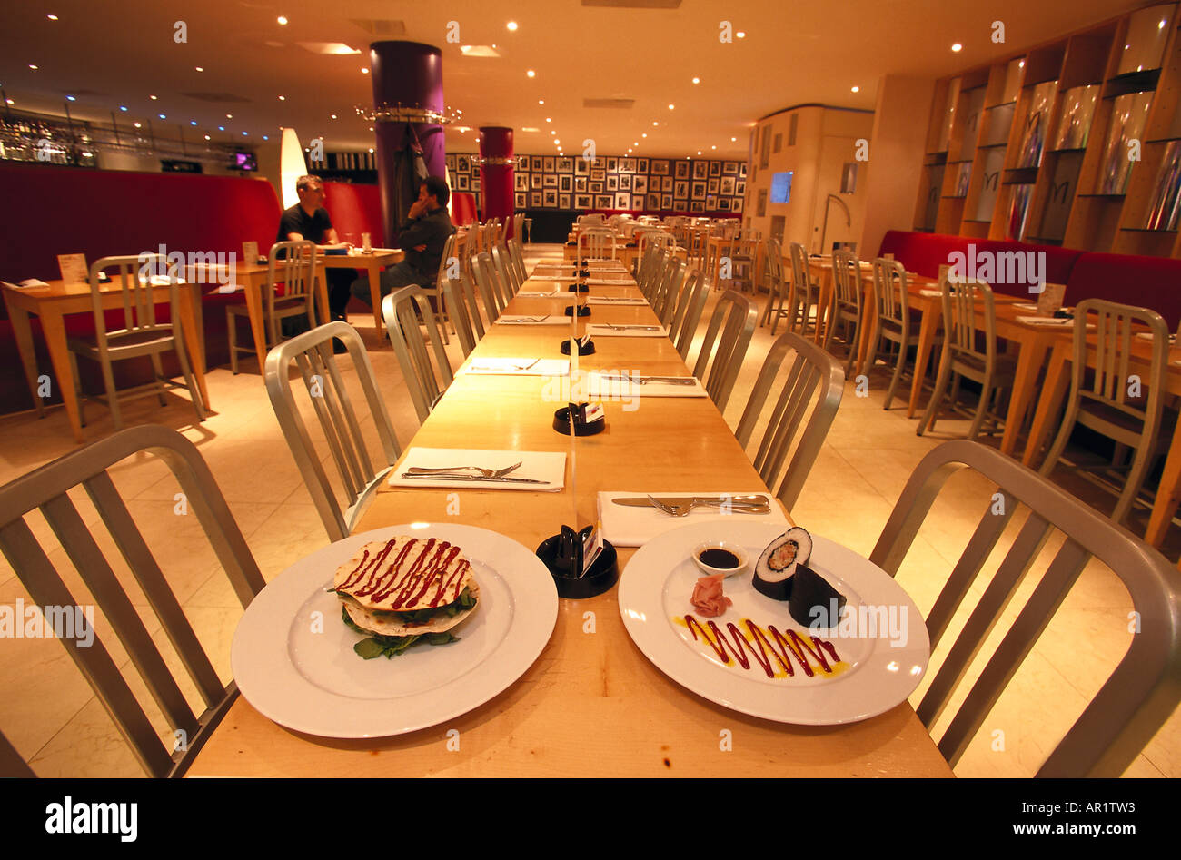 Restaurant Mezzo T. Conran, Soho, London Great Britain Stock Photo - Alamy