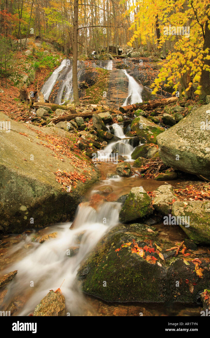 Wigwam Falls, Yankee Horse Ridge, Blue Ridge Parkway, Virginia, USA ...
