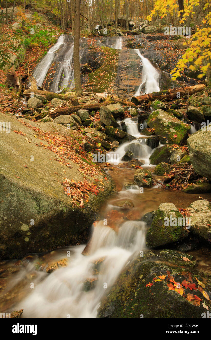 Wigwam Falls, Yankee Horse Ridge, Blue Ridge Parkway, Virginia, USA ...