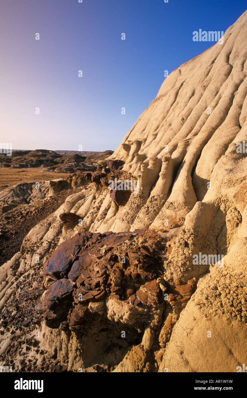 Unusual rock formations Dinosaur Provincial Park Alberta Stock Photo ...