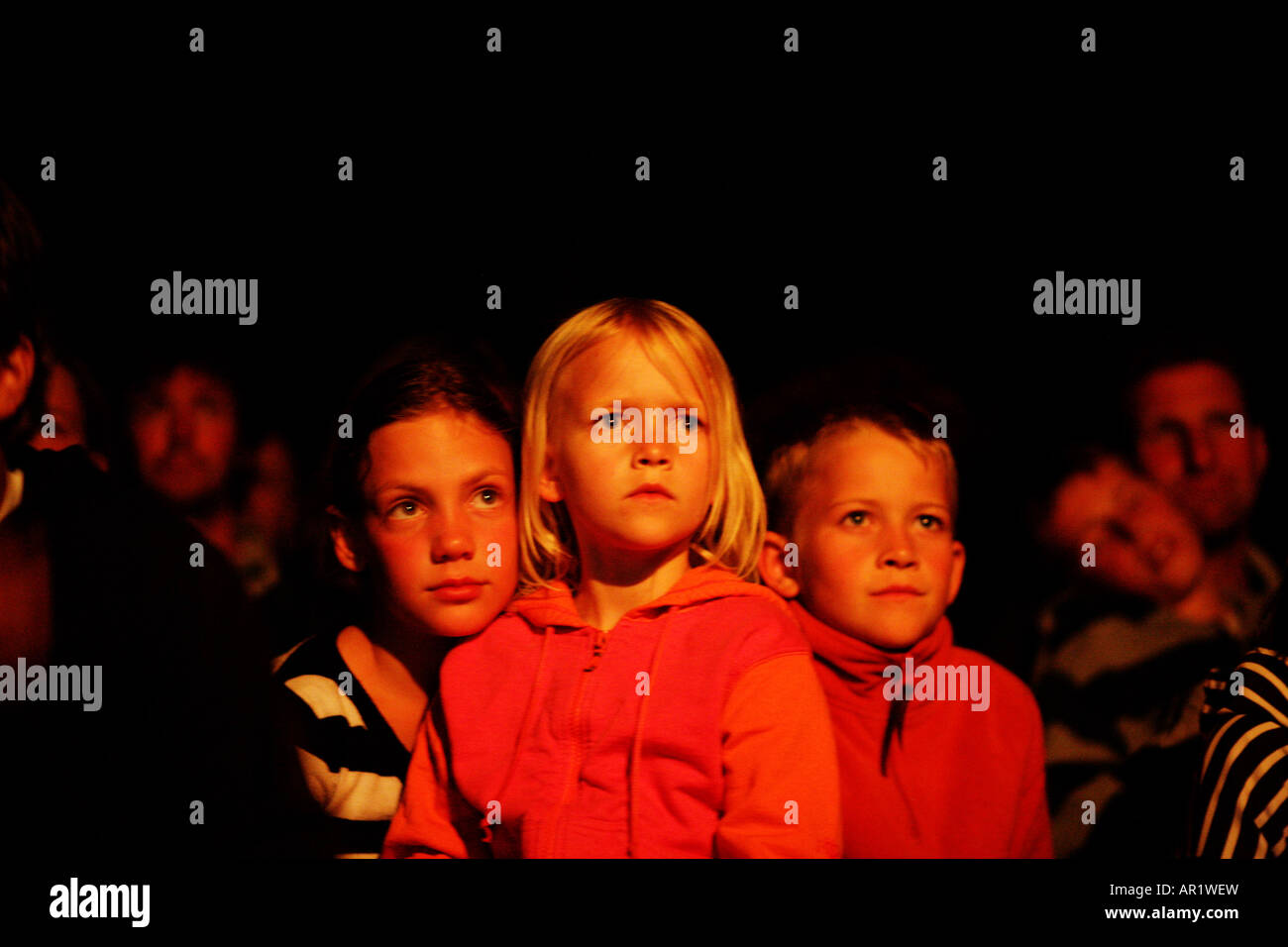 Audience watching a show in a small theatre Stock Photo - Alamy