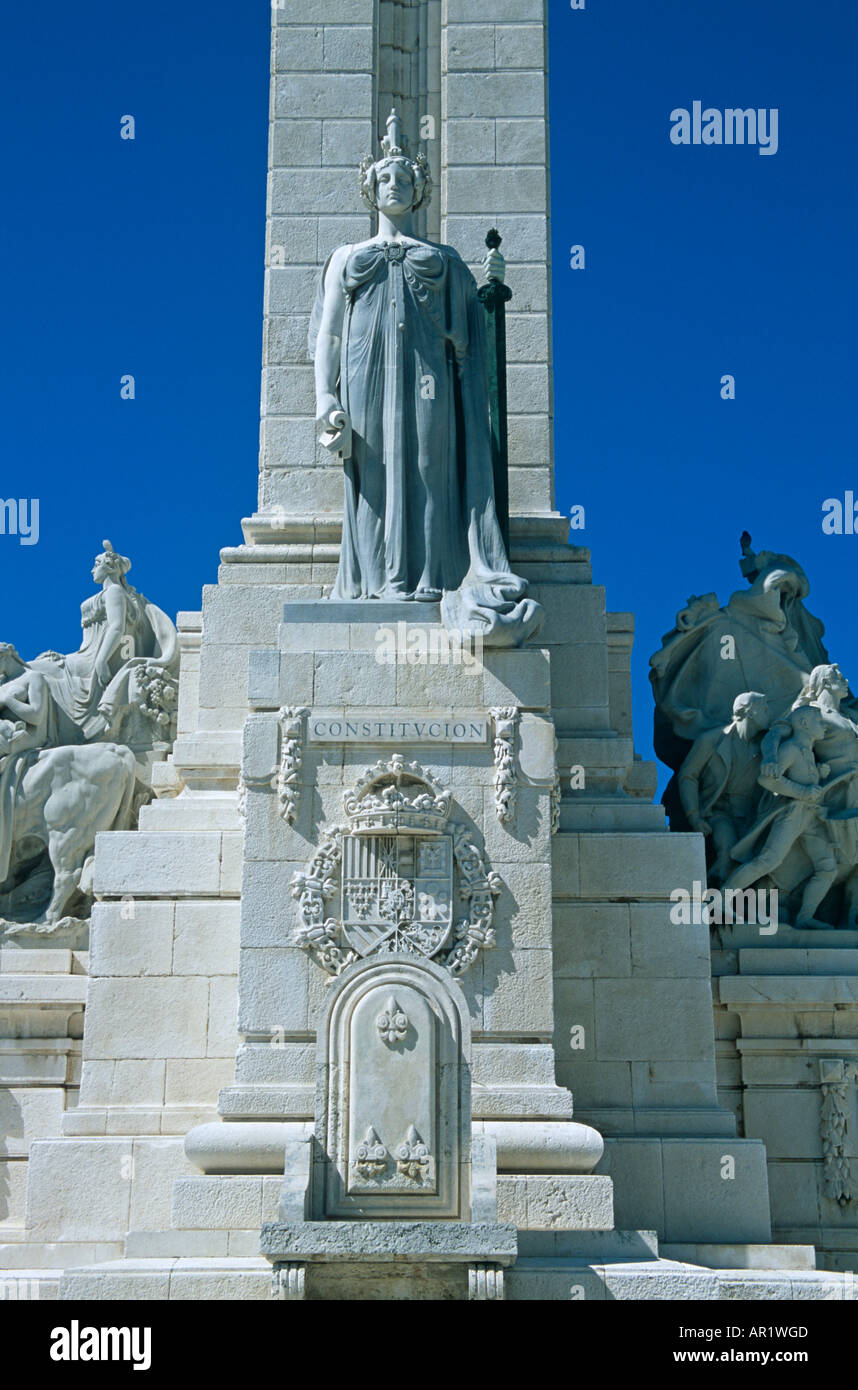 Monument dedicated to Cortes of Cadiz of 1812, Cadiz Parliament, Plaza ...