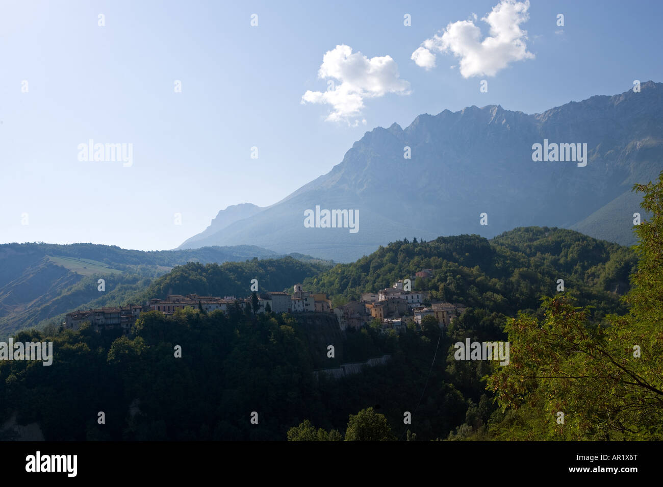 Italy the country of Castelli in the Gran Sasso national park Stock ...