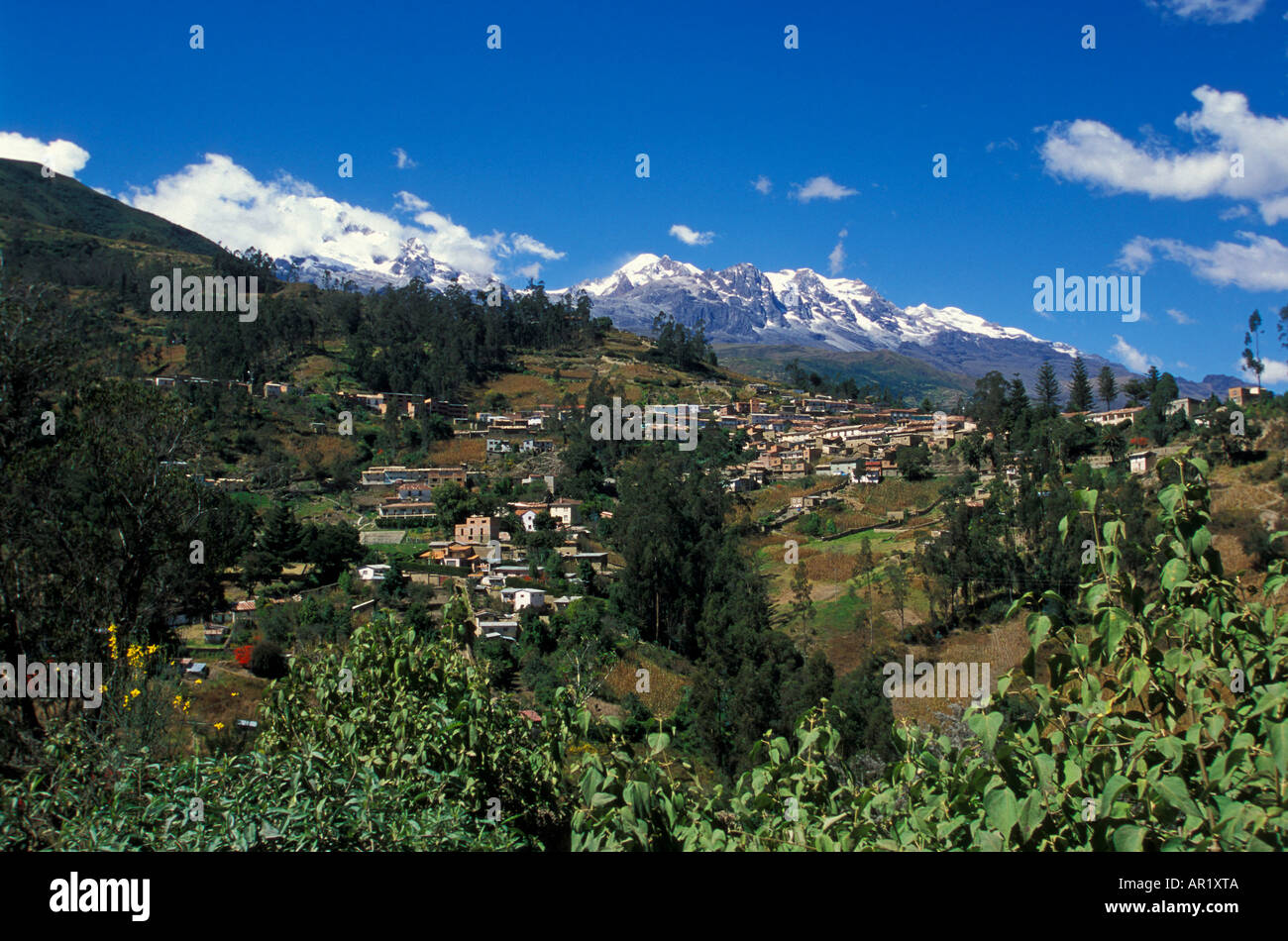 Landscape, Ancohuma Trekking Bolivia, South America Stock Photo - Alamy