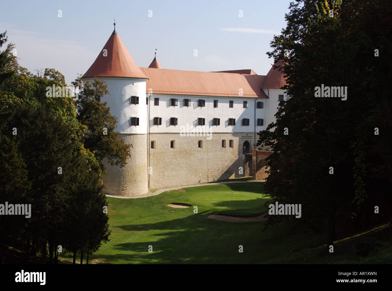 Beautiful castle Mokrice in Slovenia Stock Photo - Alamy