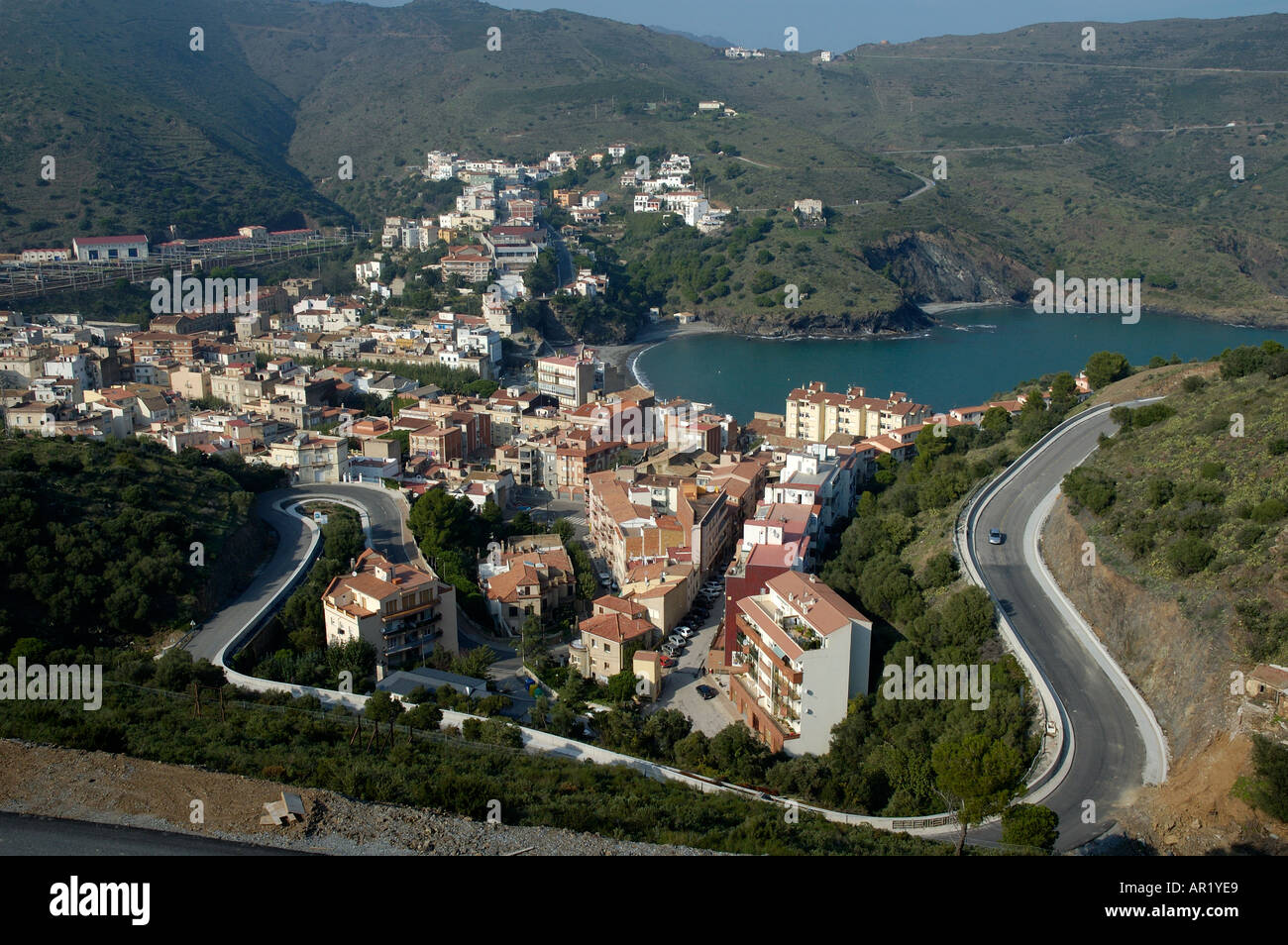 Portbou the last Spanish town before the French border Stock Photo - Alamy