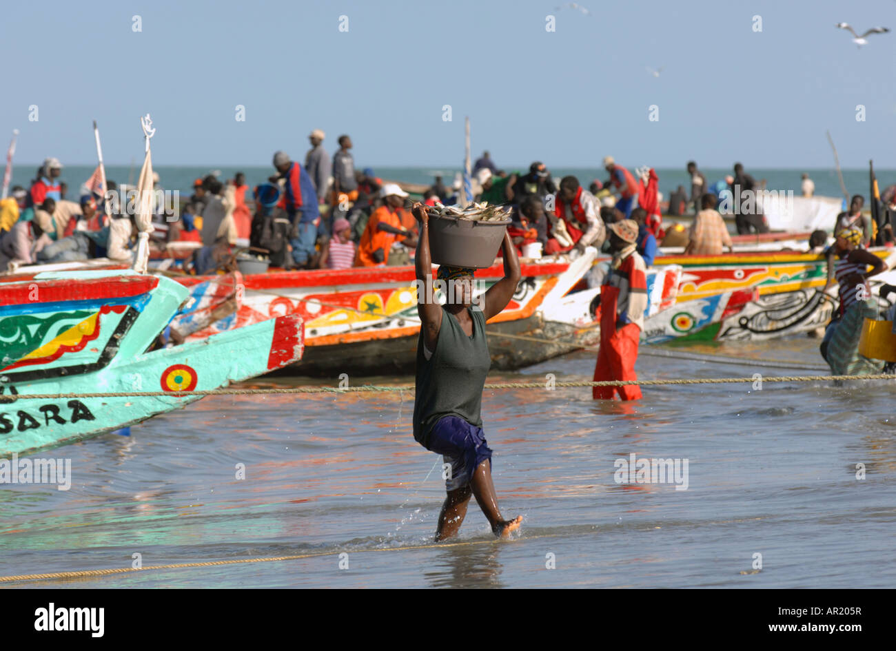 Fishing village of Tanji, The Gambia, West Africa Stock Photo - Alamy