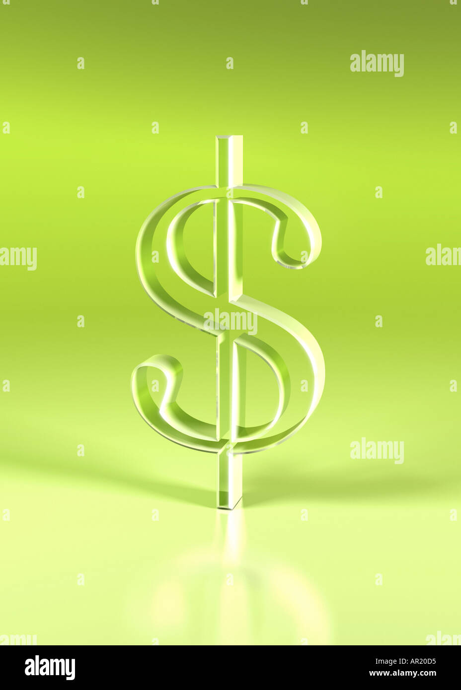 3D dollar sign Stock Photo - Alamy