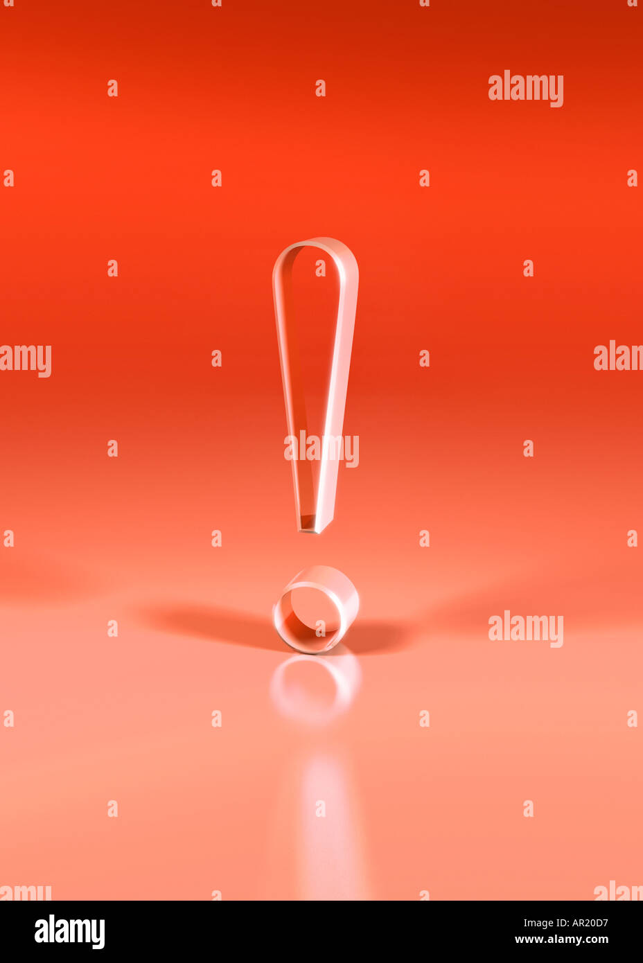 3D exclamation mark Stock Photo - Alamy