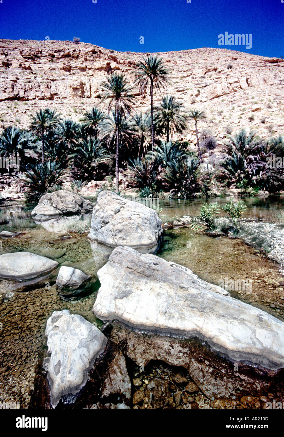 Wadi Stones In Sharqiya In Oman Stock Photo - Alamy