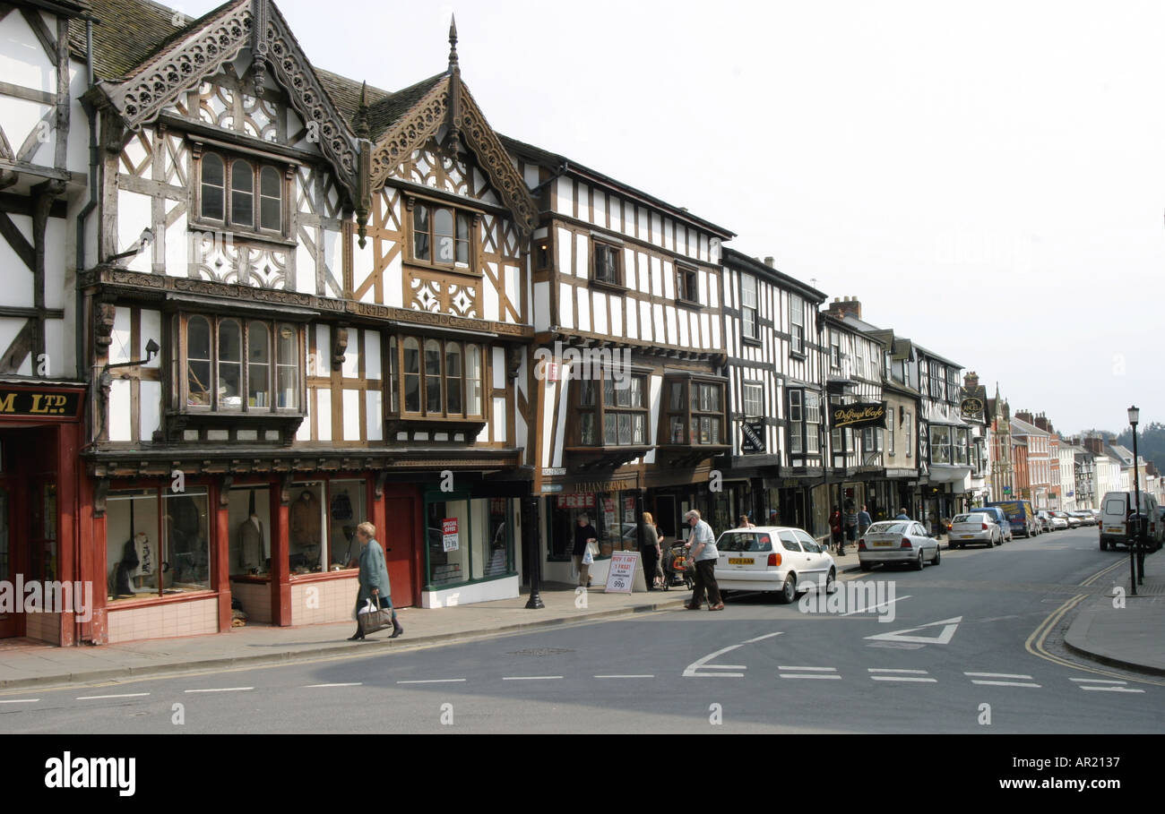 Broad Street Ludlow Stock Photo - Alamy