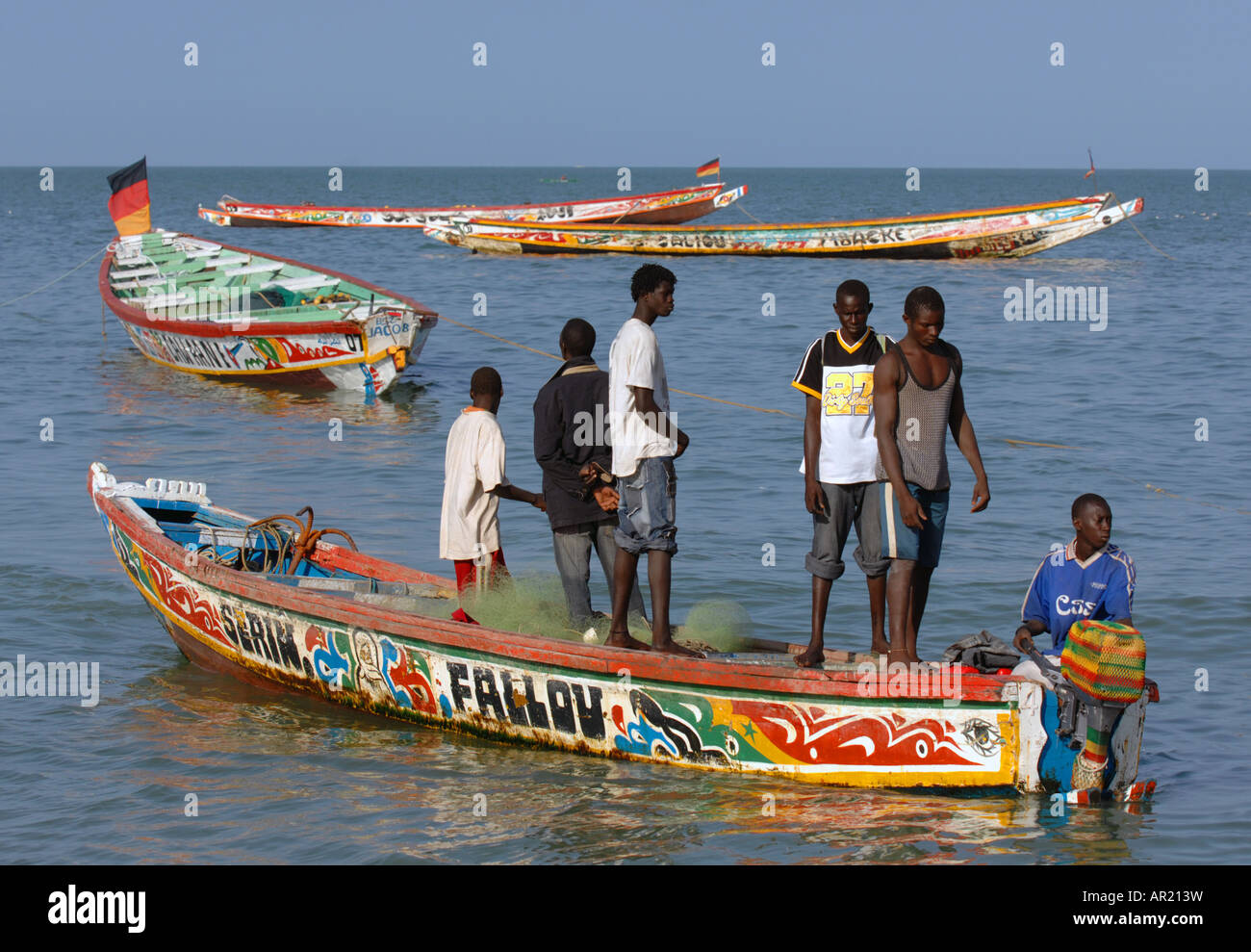 Fishing boats of Tanji, The Gambia, West Africa Stock Photo - Alamy