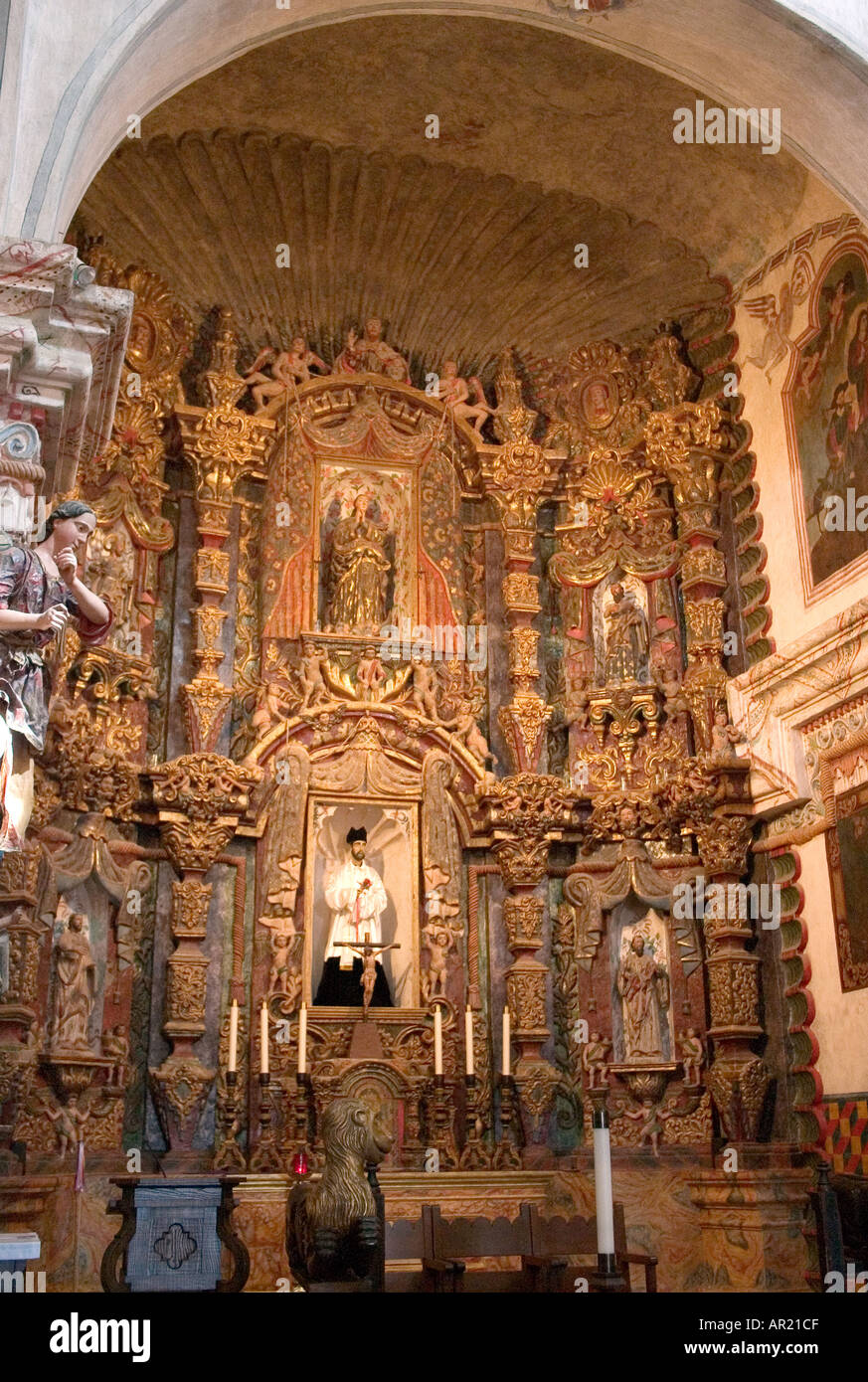 San Xavier Mission Del Bac Tucson Arizona USA Stock Photo - Alamy
