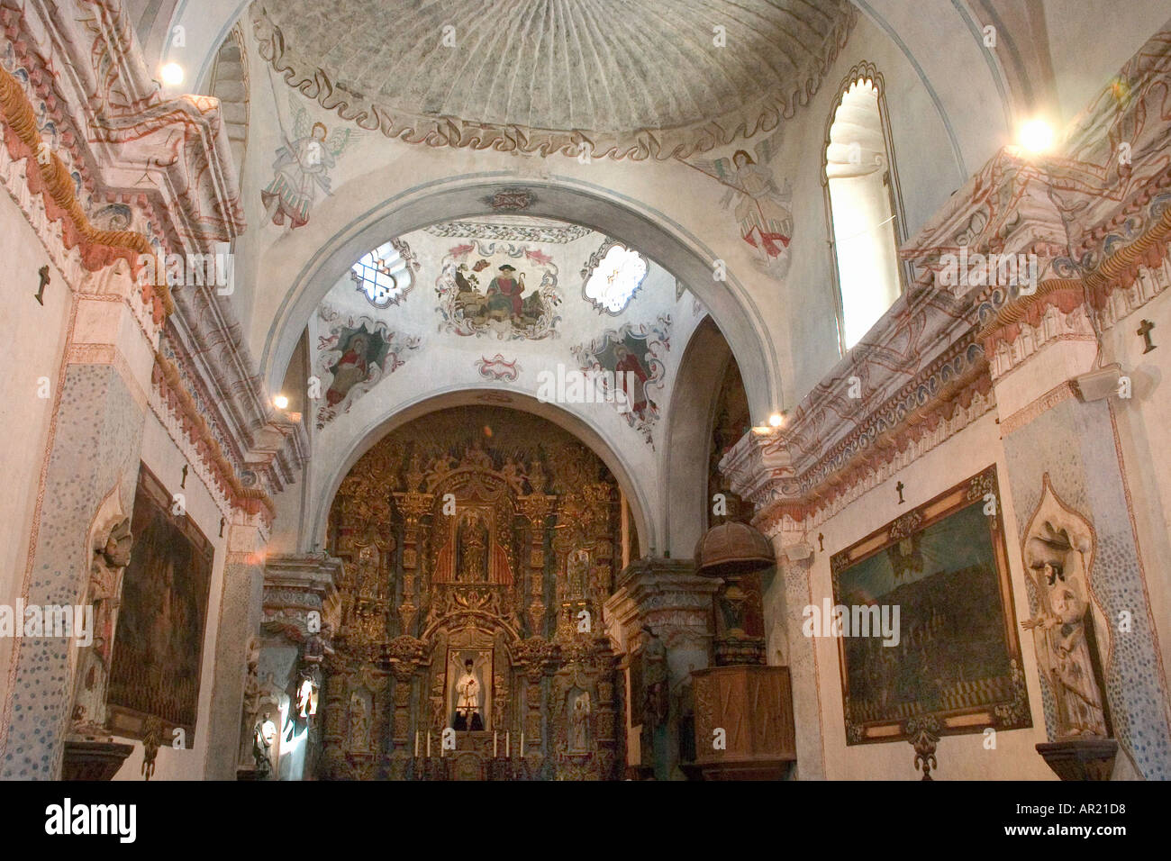 San Xavier Mission Del Bac Tucson Arizona USA Stock Photo - Alamy