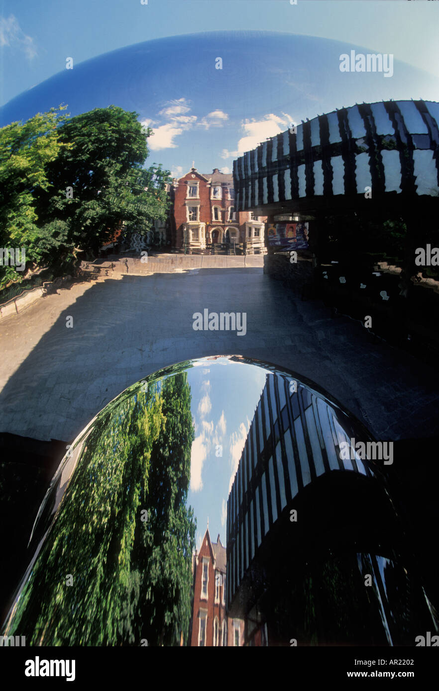 The sky mirror outside the nottingham playhouse theatre hi-res stock ...