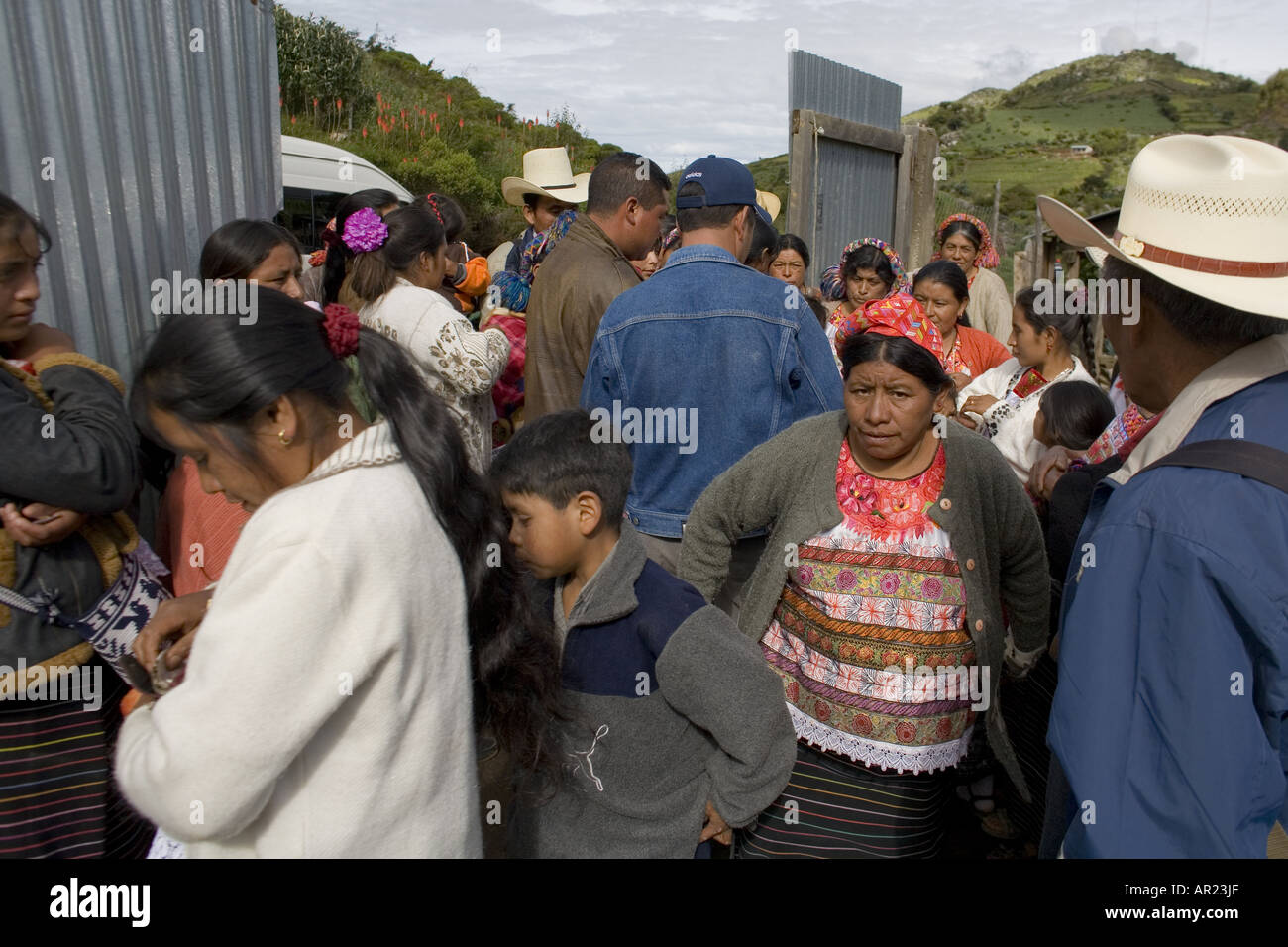 GUATEMALA CAPELLANILLA Maya Ixil women in colorful traditional ...