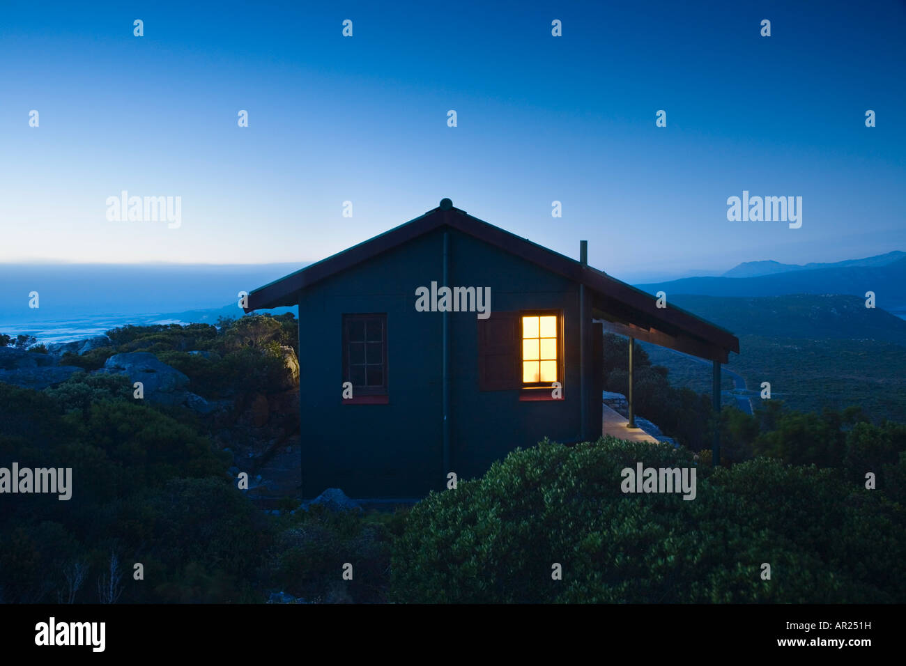 Erica Hut at Night on the Cape of Good Hope Overnight Walk Table ...