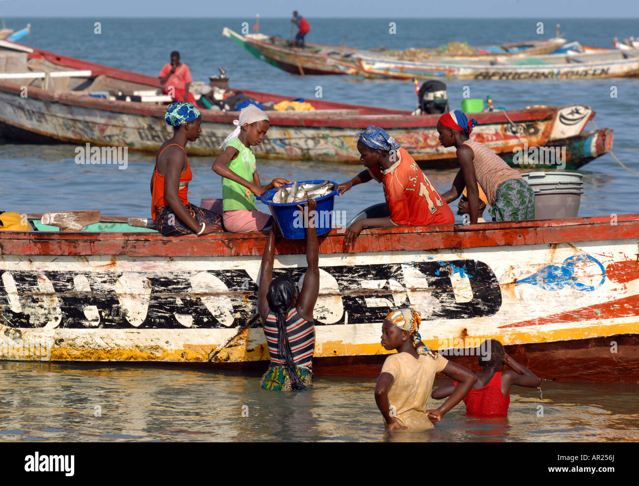 Fishing village of Tanji, The Gambia, West Africa Stock Photo - Alamy