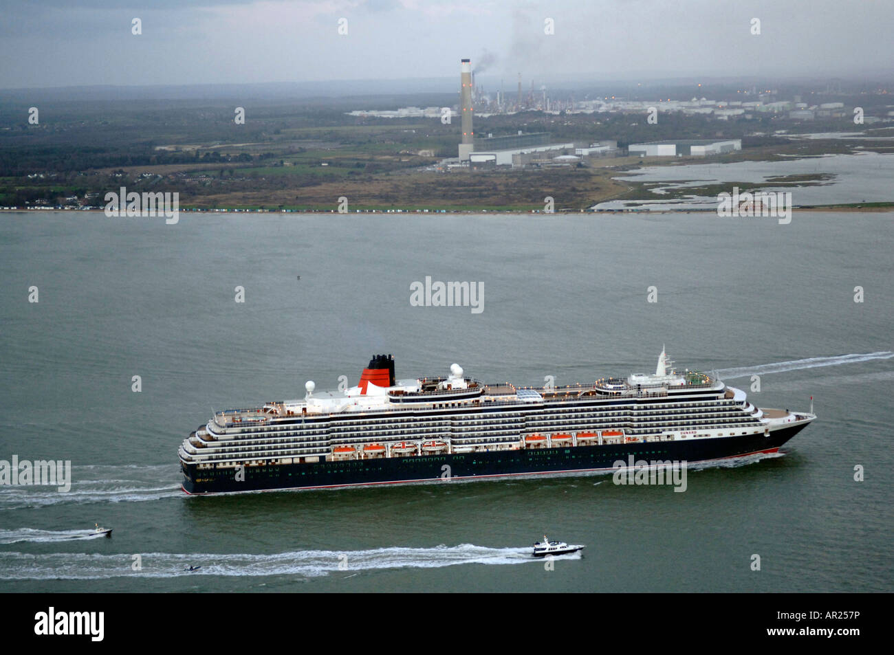 Recent addition to Cunards fleet of luxury liners The Queen victoria ...