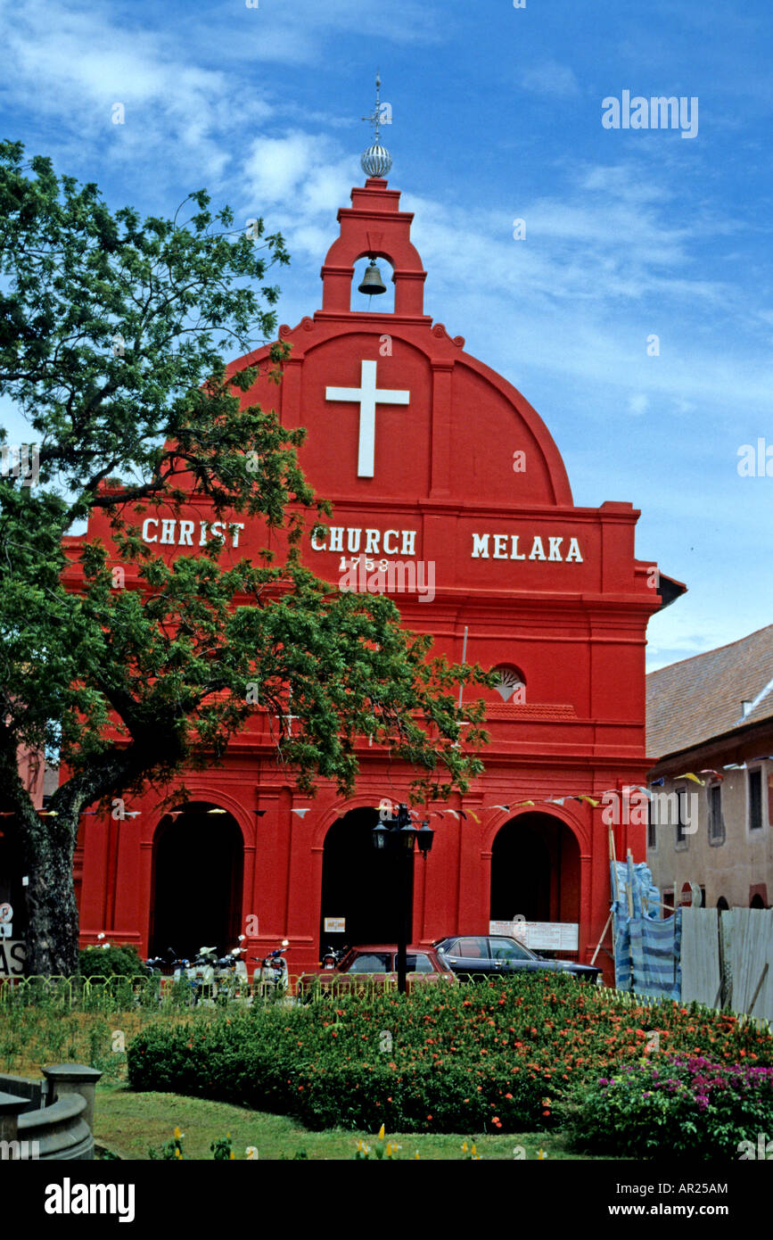 Malacca Malaysia Dutch Portuguese Fort Hollaenglish Christ Church Stock ...