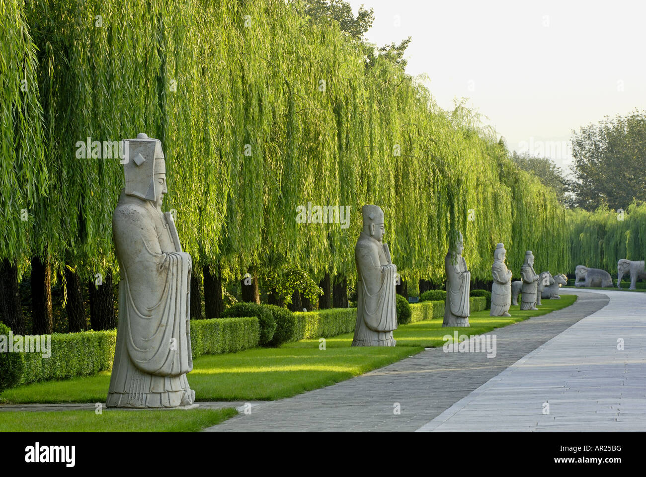 Ming Tombs Alley with Statues Beijing China Stock Photo - Alamy