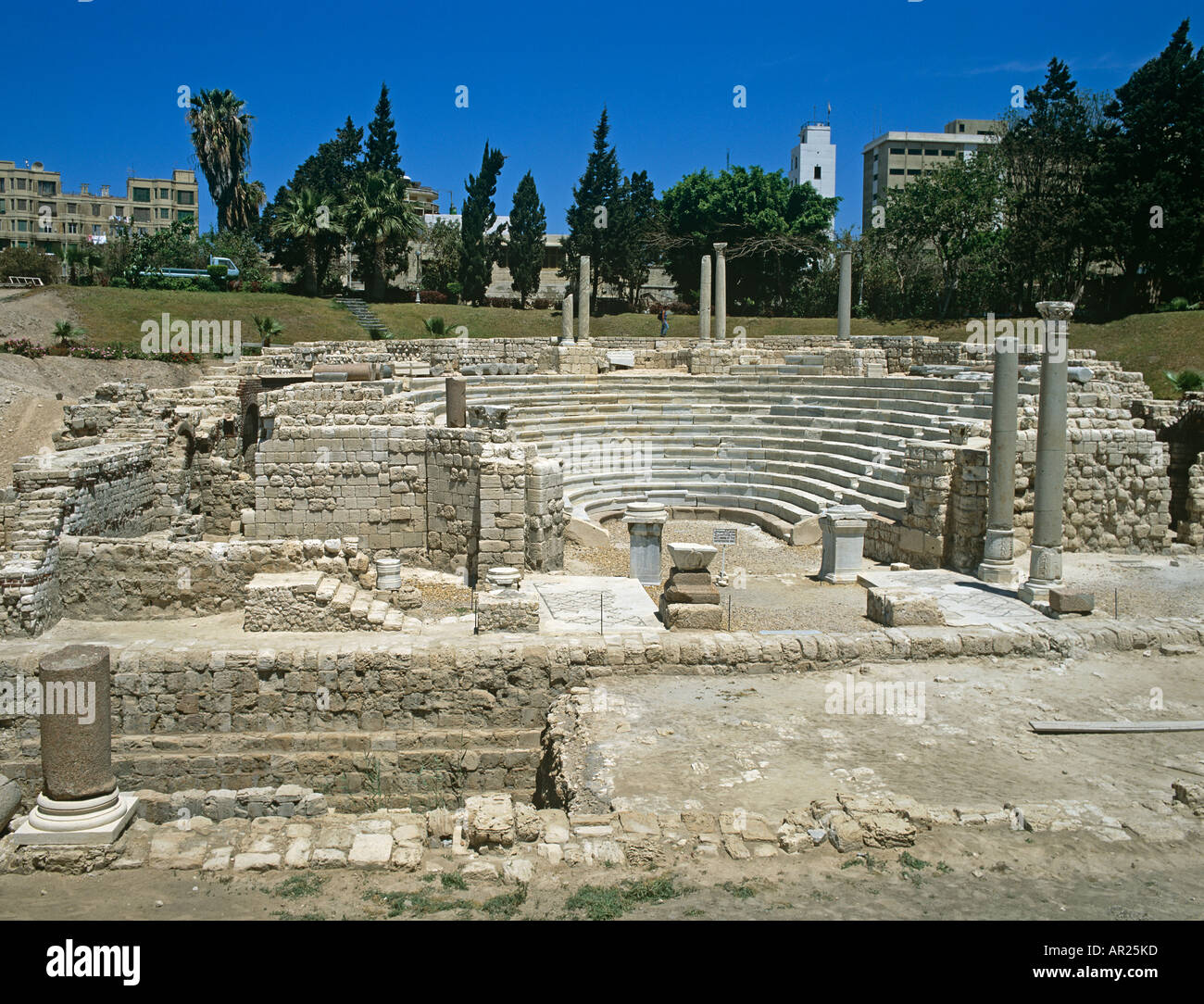 Roman Ampitheatre Alexandria Egypt North Africa Stock Photo - Alamy